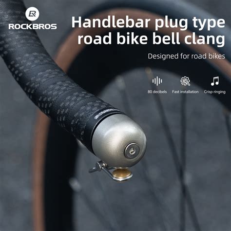 Rockbros Road Bike Handlebar Plug Type Bell Clang Easy Installation