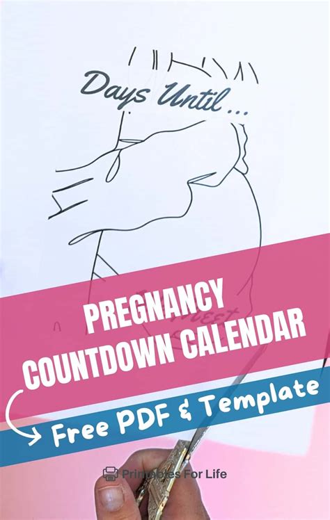 Free Dry Erase Pregnancy Countdown Calendar