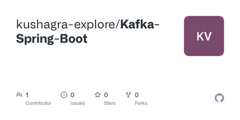 github kushagra explore kafka spring boot