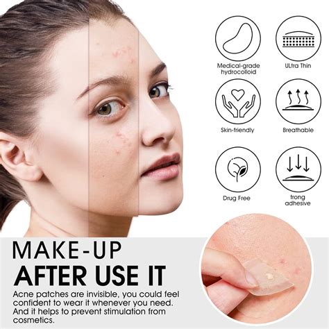 Hydrocolloid Acne Patches Pimple Patches Acne Spot Treatment For