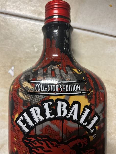 Original Fireball Whiskey Bottle Jack Daniels Tennessee Fire Whiskey
