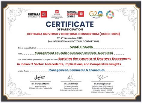 Dr Swati Chawla Phd On Linkedin Presented Two Papers Under The Track Management Commerce
