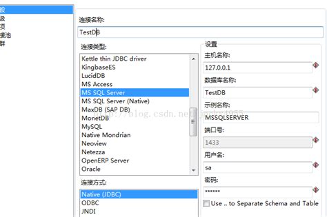 kettle 通过jdbc 连接sql server（error occurred while trying to connect to