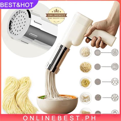 Electric Pasta Maker Electric Noodle Maker With 5 Mould Portable For