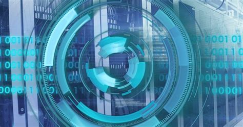 21 Binary Codes Over Data Server Racks Server Room Digital Composite Computer Language Data