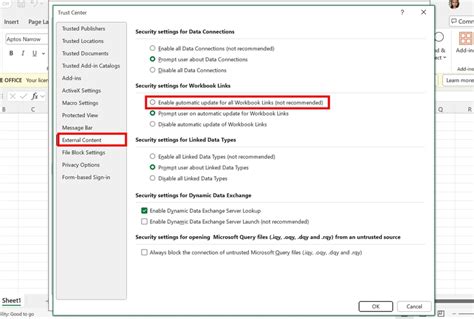 Lỗi Automatic Update Of Links Has Been Disabled Trên Excel Là Gì