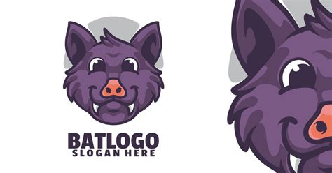 Bat Logo Mascot Logo Design Logos Ft Icon And Design Envato