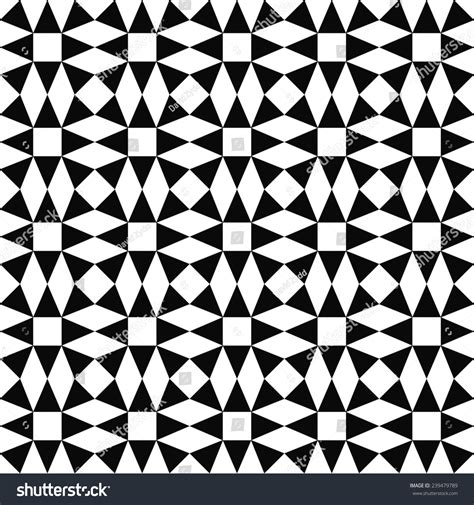 Seamless Monochrome Triangle Pattern Background Stock Vector Royalty