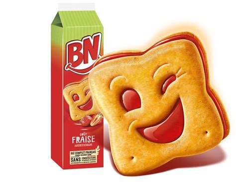 Bn Biscuits Strawberry 285g Gout Fraise