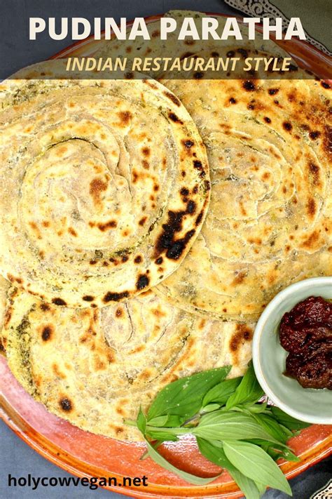 Flaky And Crispy Pudina Paratha Recipe