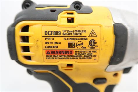 Dewalt Dcf809 20v Max Cordless Brushless Compact 14 In Impact Driver
