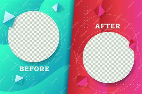 Premium Vector Creative Before And After Background Template