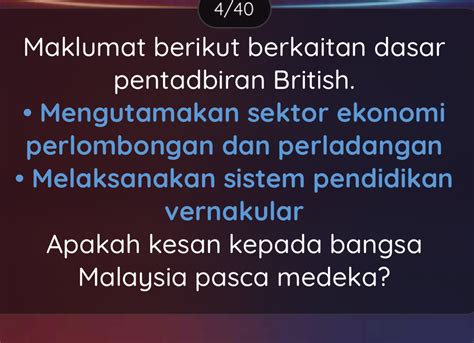 Maklumat berikut berkaitan dasar pentadbiran | StudyX