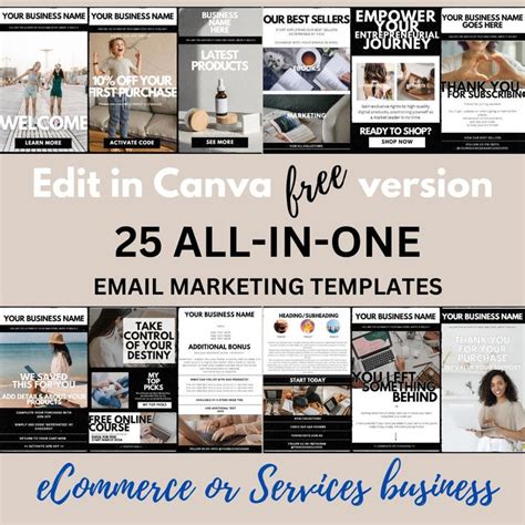25 Email Marketing Templates Email Flow Template Bundle Mailchimp
