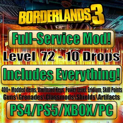 Bl3 Full Service Mod Bundle Borderlands 3 Xbox One Itens De Jogos Gameflip