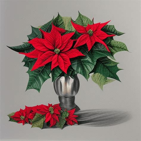 Poinsettia Drawing