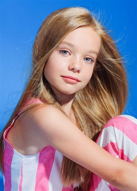Portrait Of A Young Girl Stock Image Image Of Clothes 160250759