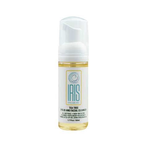 Iris Tea Tree Cleanser Foam For Eyelids 50ml Hydrating Care Dryeye Rescue