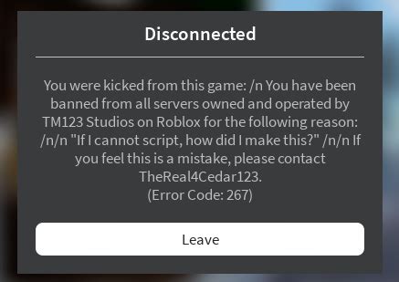 Kick Script Not Making A New Line Scripting Support Developer Forum Roblox