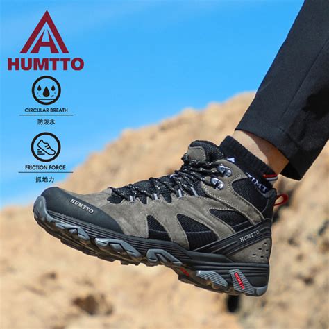 High Top Hiking Shoes For Men Outdoor Non Slip Wear Resistant Autumn