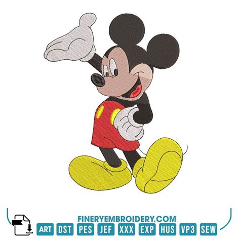 Mickey Magic Duo Embroidery Pack Instant Download Fineryembroidery