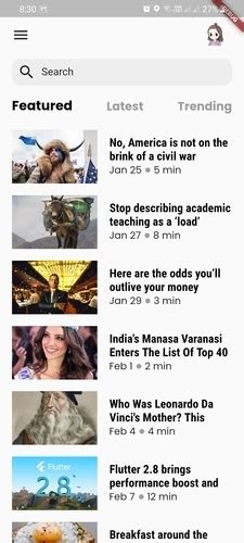A Clean And Elegant News App Ui For Flutter Free Flutter Source Code