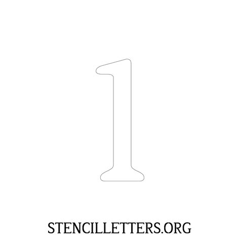 4 Inch Free Printable Individual 25 Elegant Number Stencils Stencil