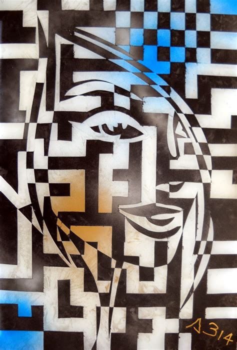 Wikipediart Abrentel 2014 Labyrinth Woman 52x36 Mixed On Plexiglass