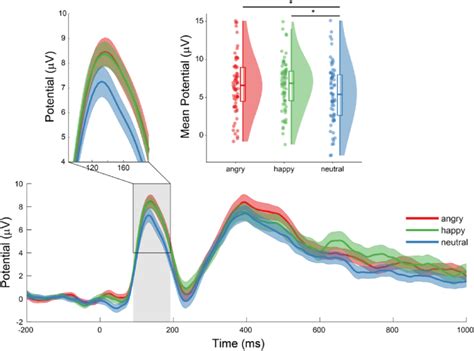 Grand Average Erp Waveform From The Occipital Electrode Cluster In