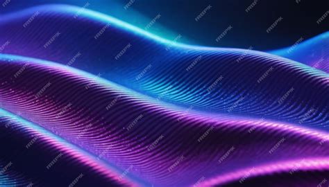 Premium Photo Abstract Visual With Flowing Wavelike Patterns