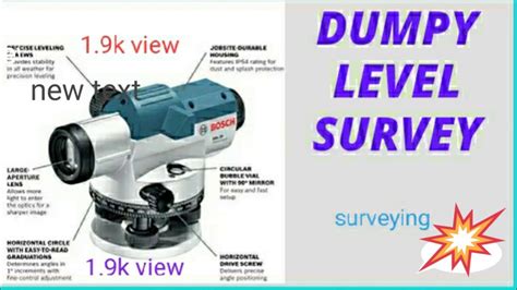 Dumpy Leveldumpy Level Survey Dumpy Level Survey In Geography Civil