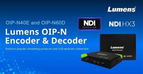 Richard Williams On Linkedin New Ndi Ip And Usb Converter And Encoder Range From Lumens Lumens