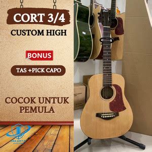 Jual Gitar Akustik Cort 3/4 Guitar Akustik Senar String Custom High ...