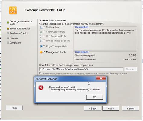 SOLVED Exchange Management Tools Wont Uninstall IT Support Guides