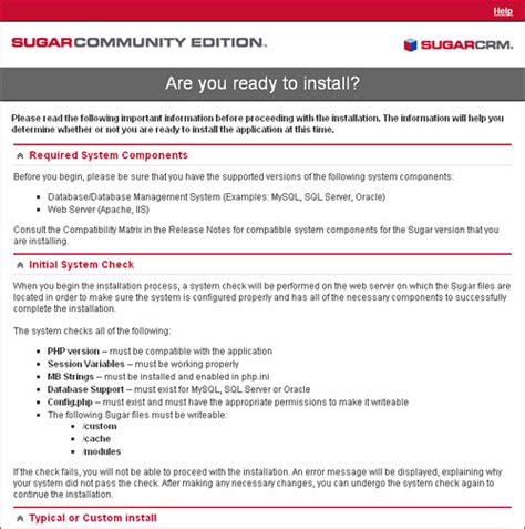 Installing Sugarcrm The Install Process Pro Media Publishing