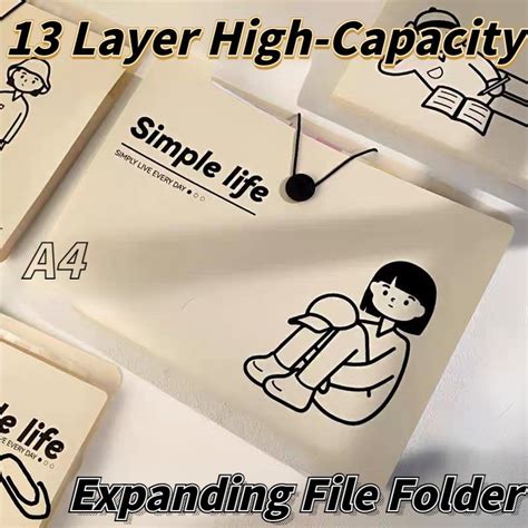a4 folder file organizer 13 layer expanding file folder document