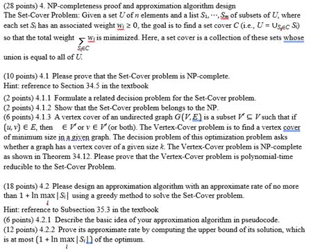 solved 28 ﻿points 4 ﻿np completeness proof and