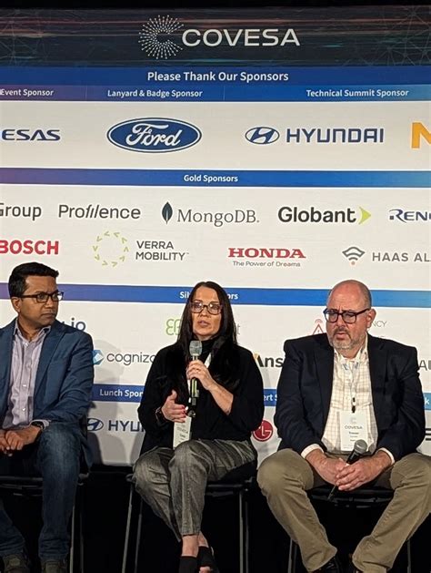 A Very Engaging Discussion With Cathi Chinn And Other Panelists At Connected Vehicle Systems