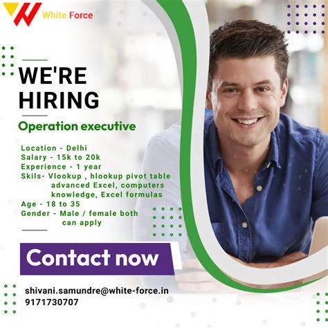 White Force Group On Linkedin Position Operation Executive Location