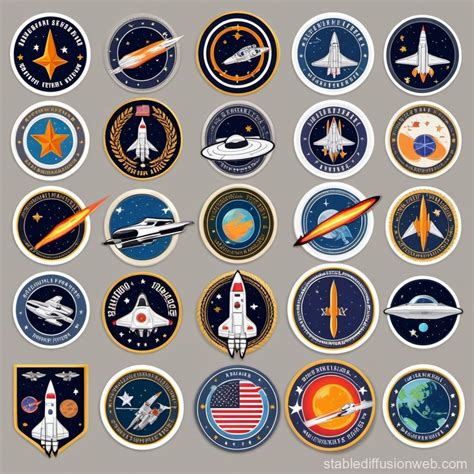 Space Military Patch Design Stable Diffusion Online
