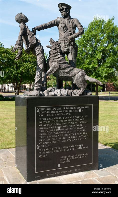 Alabama Birmingham Kelly Ingram Park Memorial Statue To Civil Rights