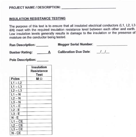 Method Statement For Testing And Commissioning Of Enclosed Bus Assemblies