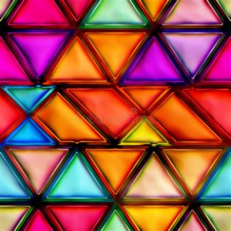 Bright Repeating Stained Glass Geometric Pattern Stock Illustration Illustration Of Vivid