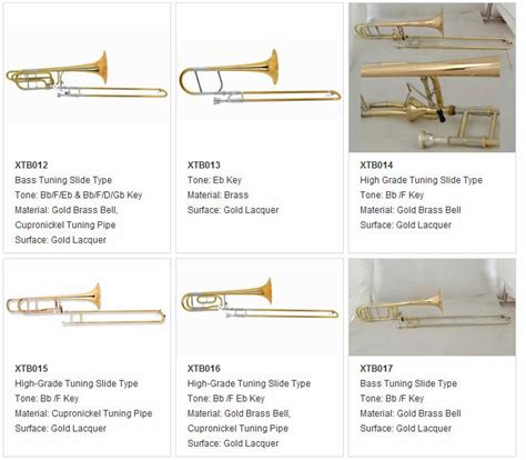 Xtb100 Top Quality Bb Trombone Buy Piccolo Trombonecolor Trombone