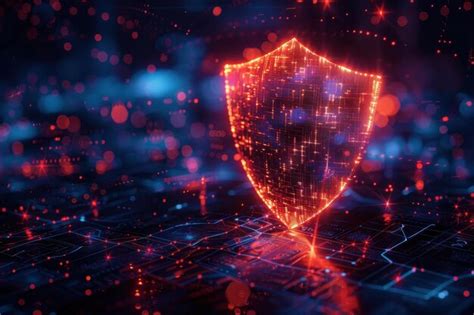 Digital Shield Protecting Data In The Cyber World Premium Ai Generated Image