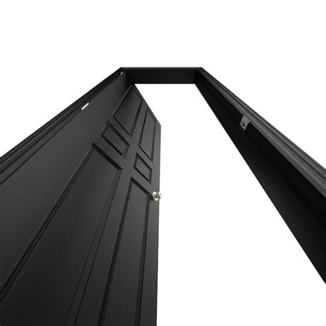 Premium Photo Open Isolated Black Door Closed 3d Illustration Rendering