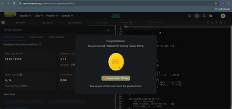 Devi Sravanthi Kanuri On Linkedin Leetcode Geeksforgeeks July Leetcode Geeksforgeeks Gfg