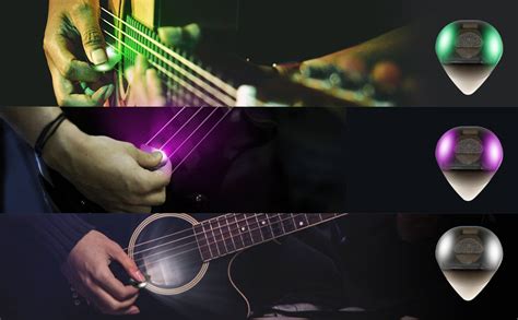 Auto Led Glowing Guitar Picks Dazzling Illuminated Guitar Plectrum For Unmatched