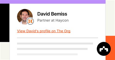 David Bemiss Partner At Haycon The Org