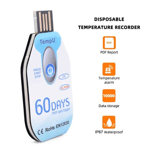 Temp U Freezer Temperature Data Logger PDF USB Temperature Data Logger Points Accurate
